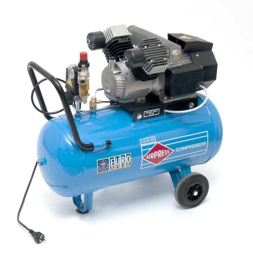 Compressor LM 50 350: tank 50 ltr. 220V, 65 kg | de Hazelaar