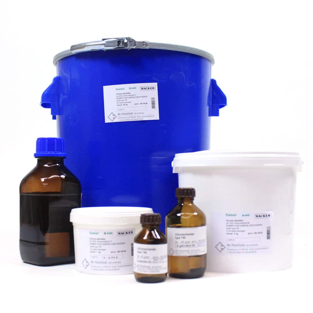 Siliconen gietrubber M4440 + harder T40 ⋆ de Hazelaar