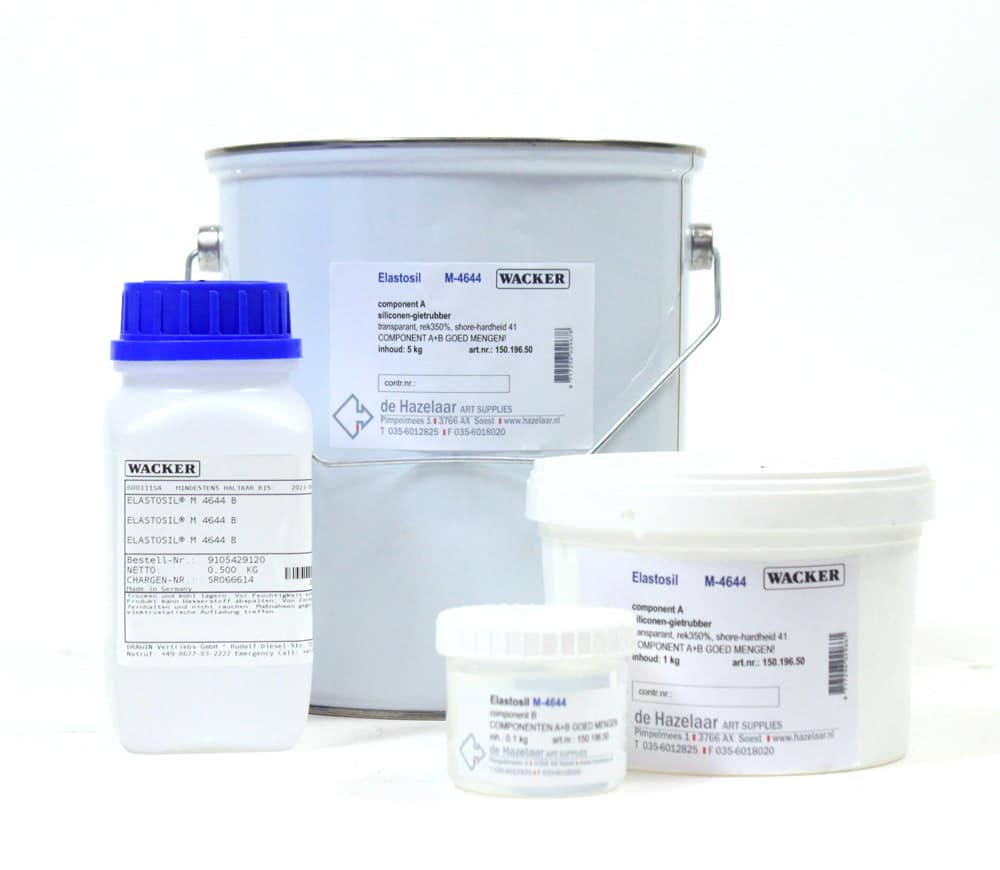 Siliconen gietrubber M4644 A+B ⋆ de Hazelaar