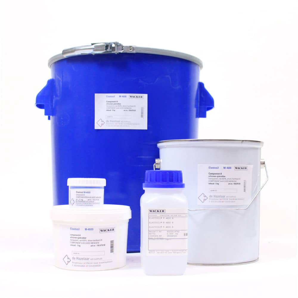 Siliconen gietrubber M4600 A+B ⋆ de Hazelaar