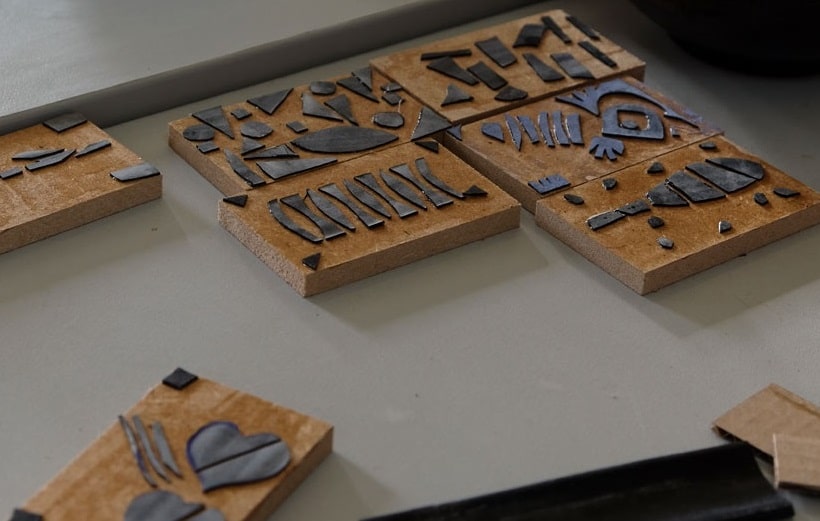 Druktechnieken - Stempels, drukpasta’s en rijstpapiertransfers - Netty ...